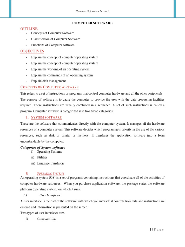 Computer Software | PDF | Operating System | Microsoft Windows