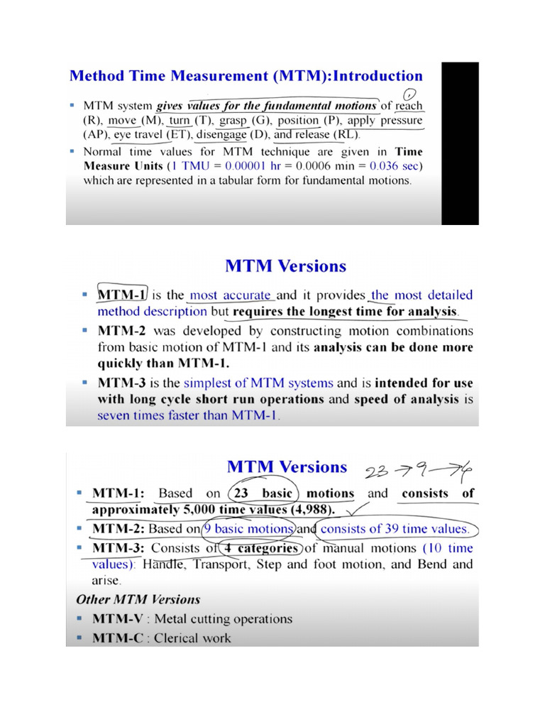 MTM | PDF