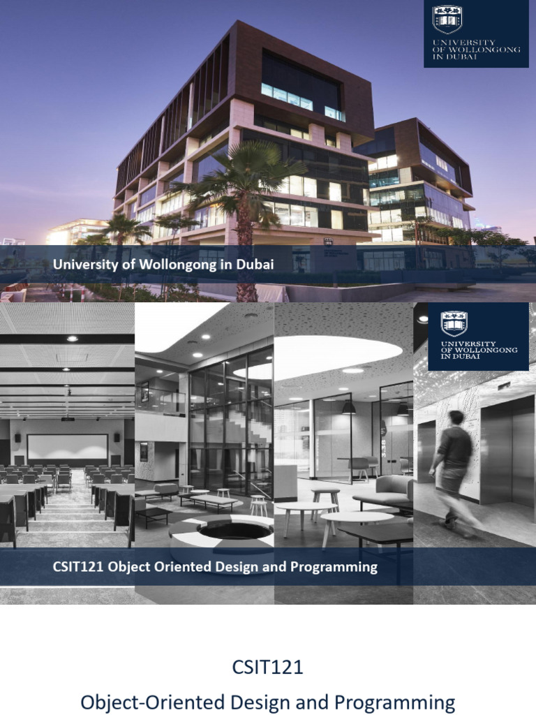 Csit121 Lecture1 Pdf Class Computer Programming Object Oriented Programming 2169