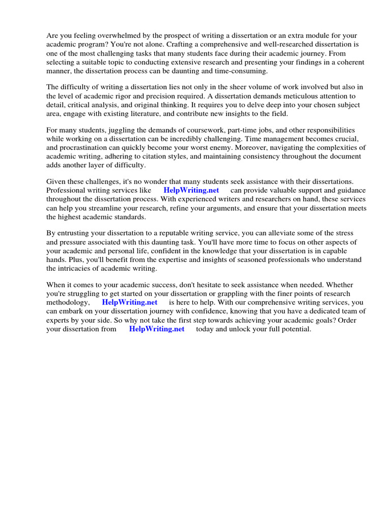 Dissertation or Extra Module | Download Free PDF | Thesis | Science