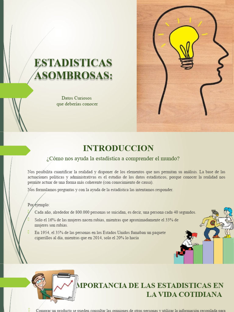 Estadisticas Asombrosas Matematicas Terminado | PDF | Estadísticas