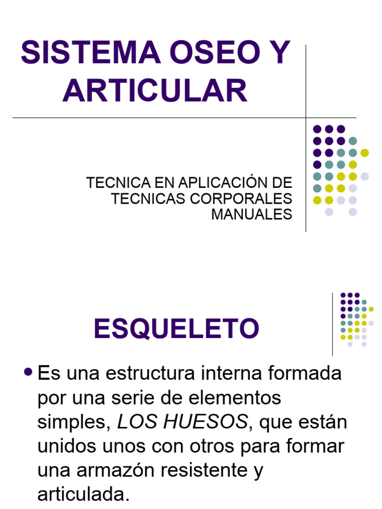 Sistema Oseo y Articular | PDF
