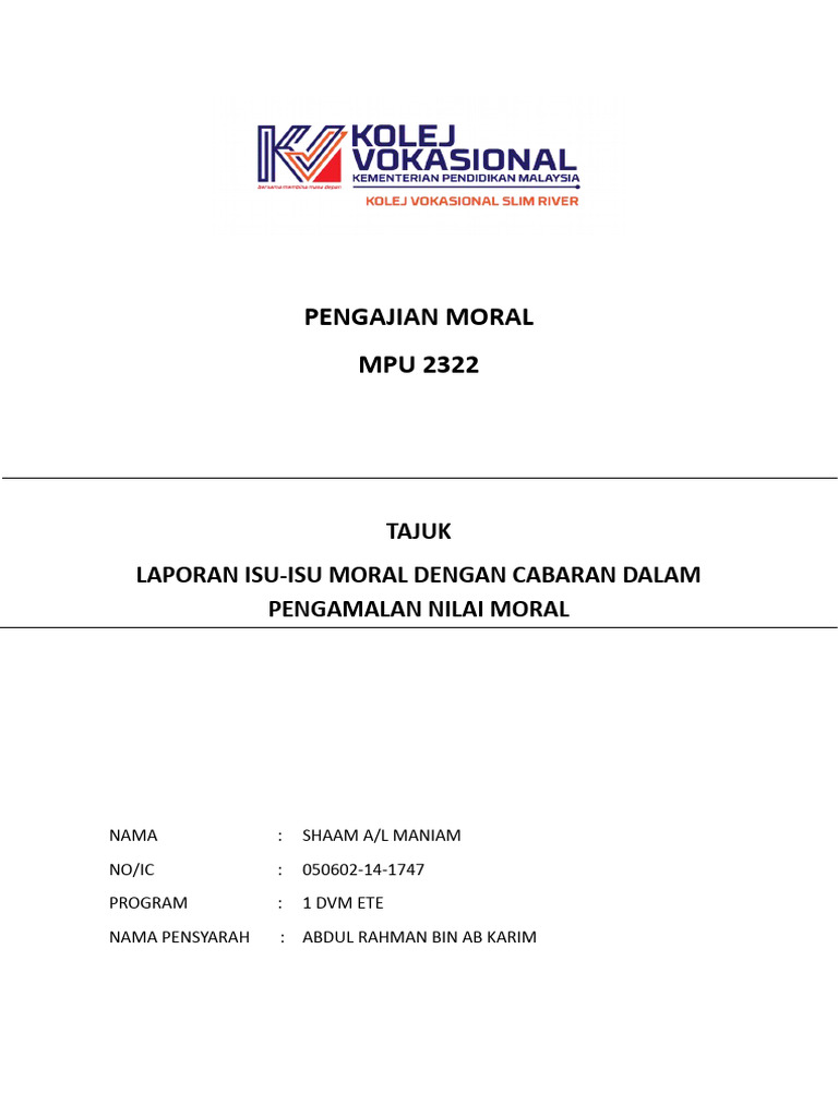 Pengajian Moral | PDF