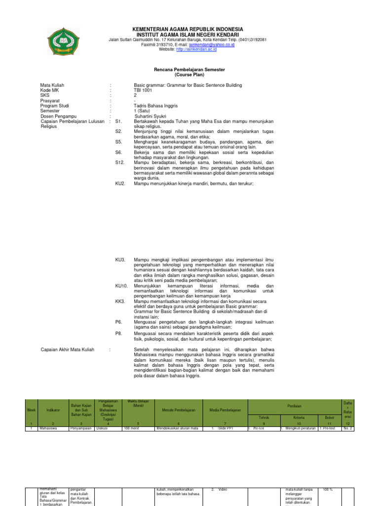 RPS Basic Grammar | PDF
