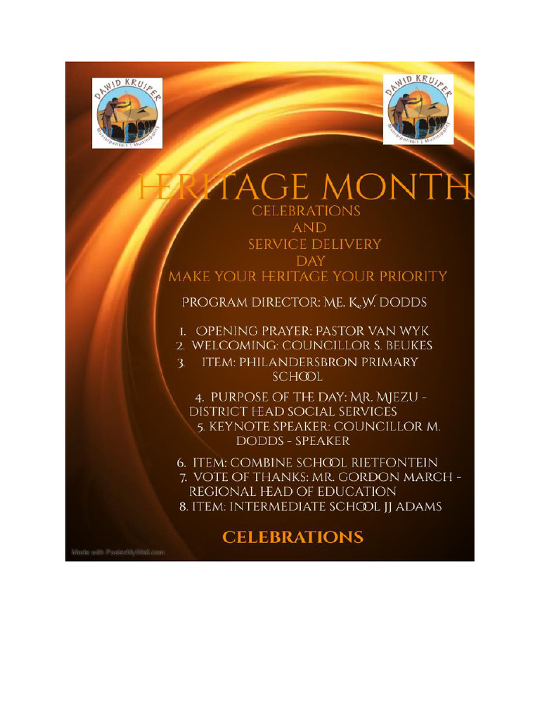 Program Heritage Day | PDF