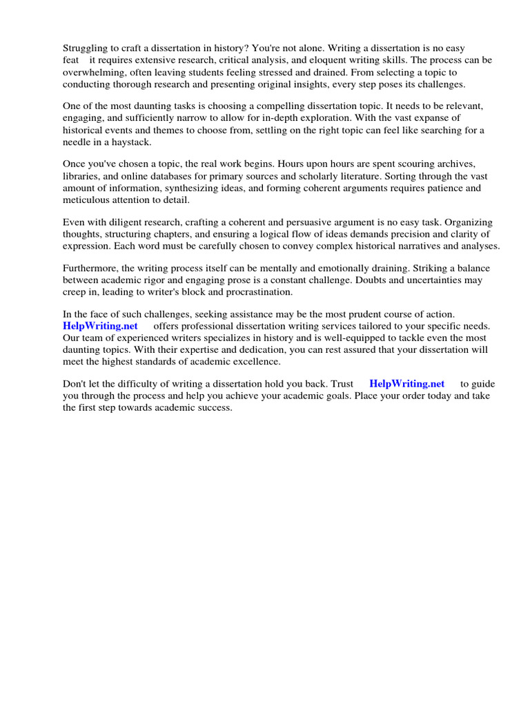 Good Dissertation Topics History | PDF | Thesis | Economics