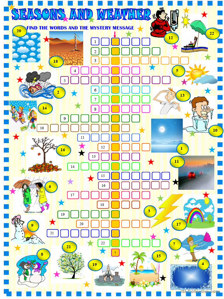 Weather Crossword Puzzle | PDF