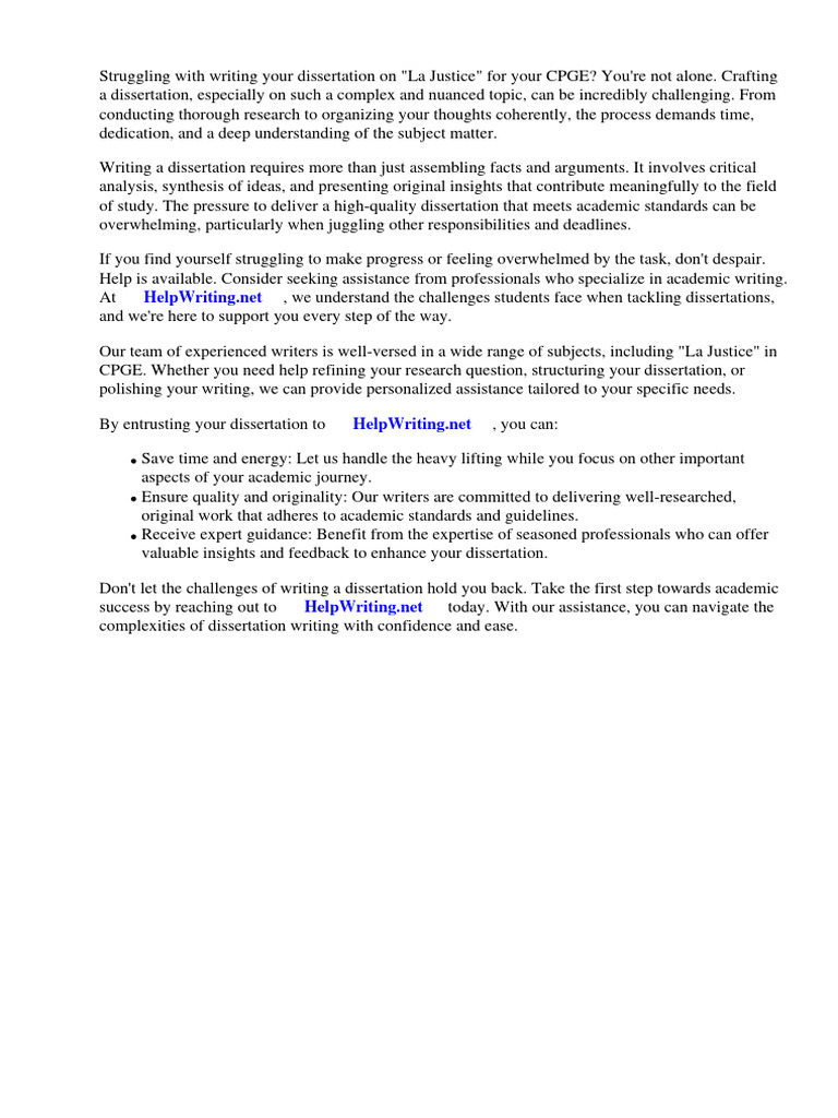Dissertation La Justice Cpge | PDF | Internet | Thesis