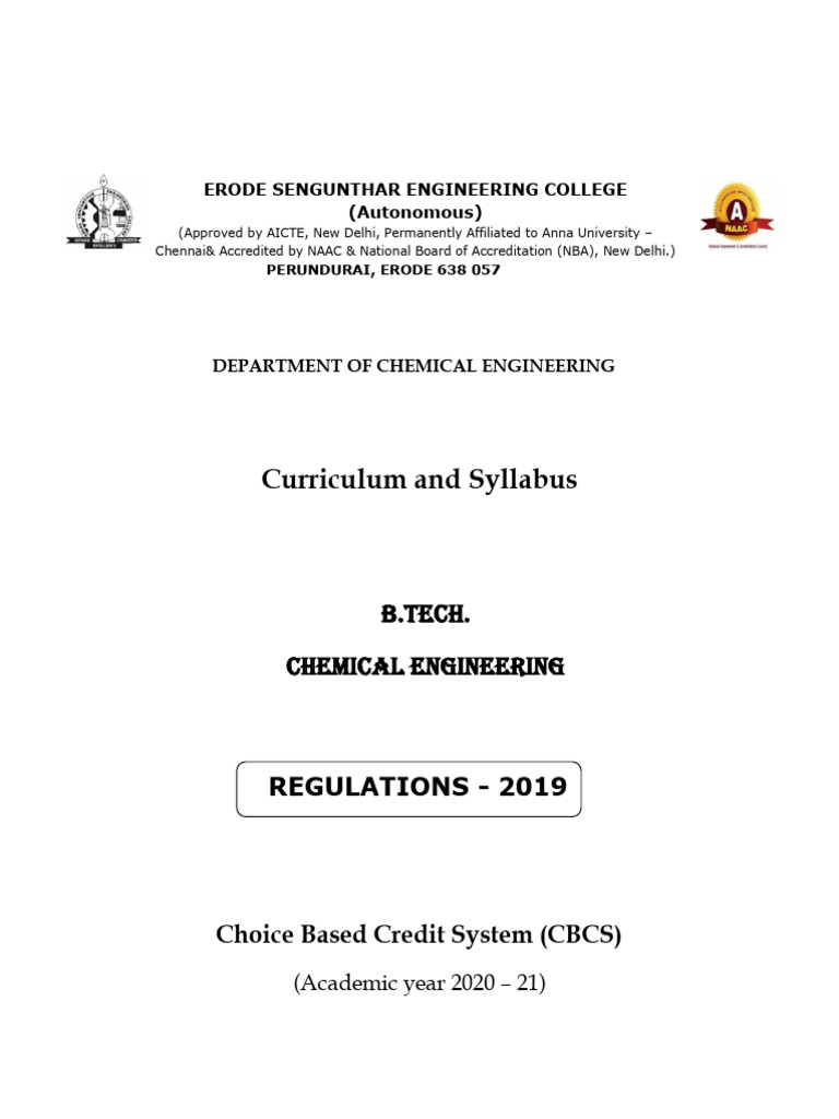 Chem Curriculum | PDF