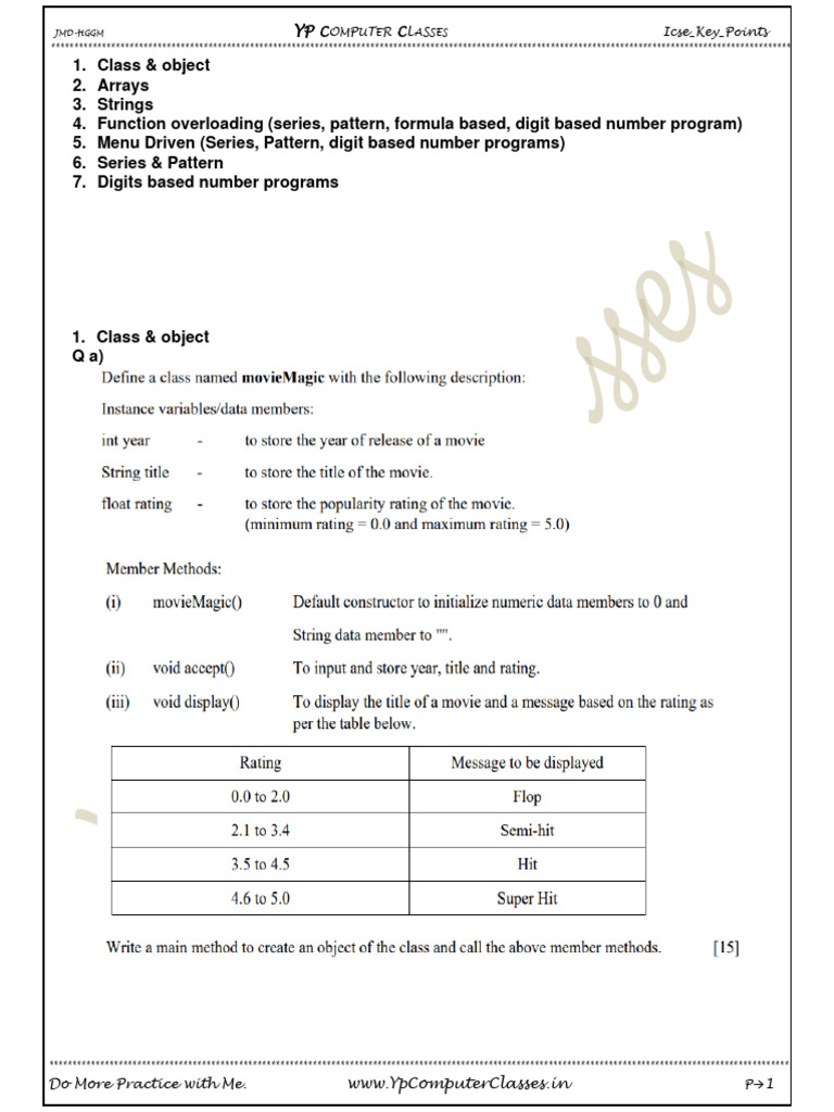 YP ICSE 10th Icse Board Questions For Sec B | PDF | Computer Programming | Programming Paradigms