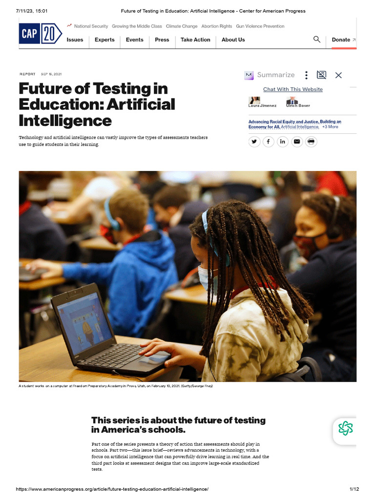 ARTICLE 6 EN - Future of Testing in Education - Artificial Intelligence ...