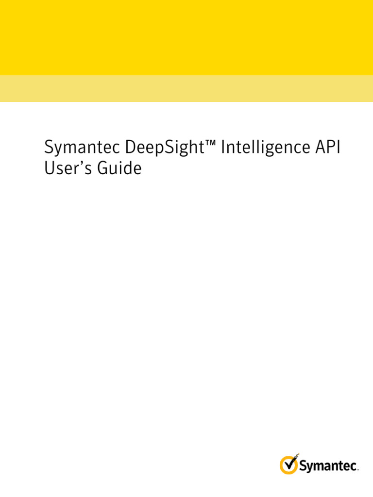 Symantec DeepSight Intelligence API Users Guide | PDF | Transport Layer ...