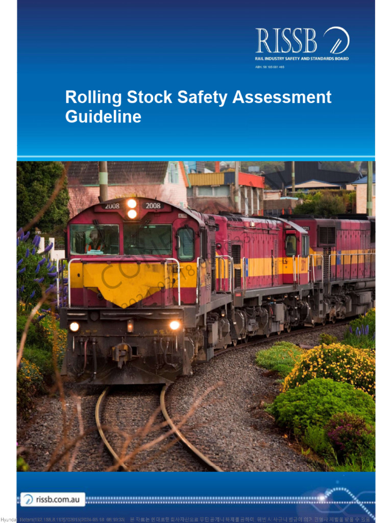Rolling Stock Safety Assessment | PDF | Risk | Safety