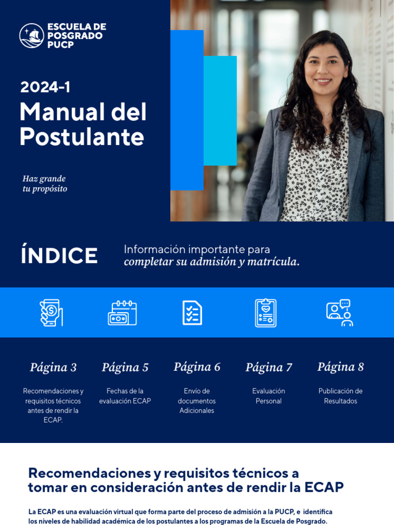 Guía de Admisión PUCP 2024-1 ECAP | PDF | Software | Informática