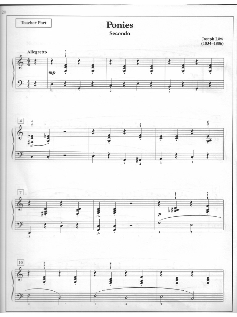 Ponies-Joseph Löw | PDF