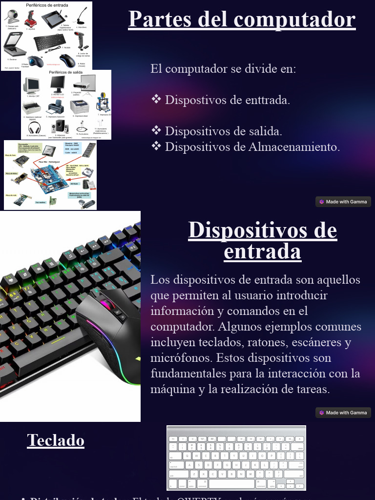 Dispositivos-de-entrada | PDF | Hardware de la computadora | Periférico