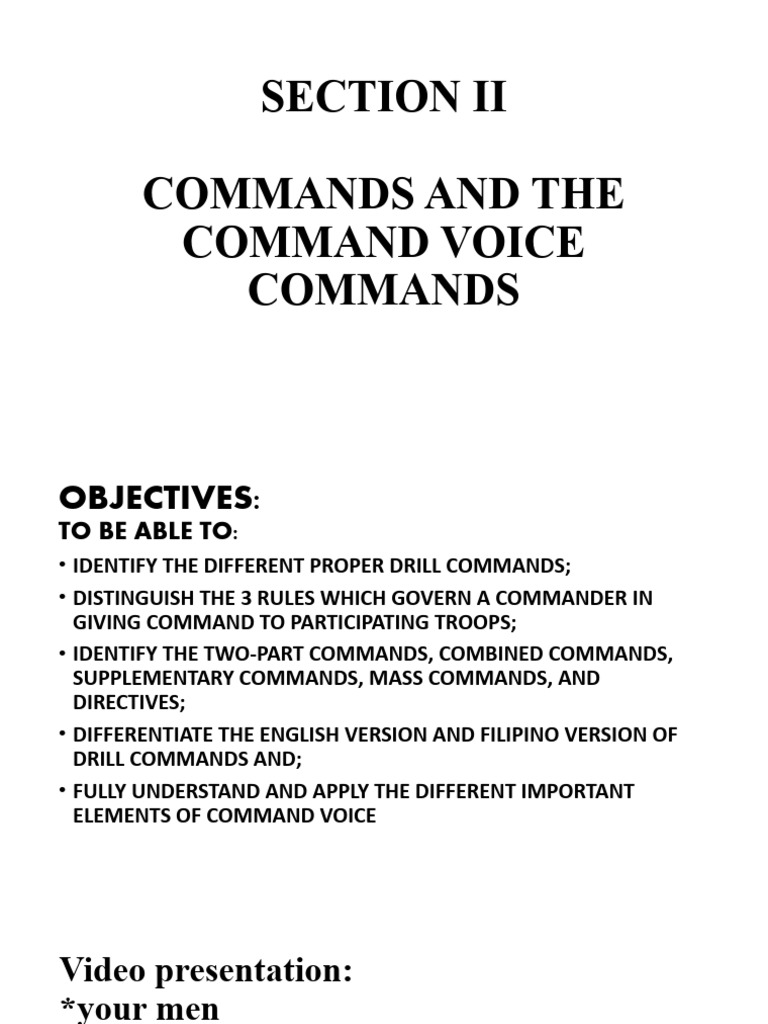CAT Drills Command and Command Voice | PDF | Breathing | Tone (Linguistics)
