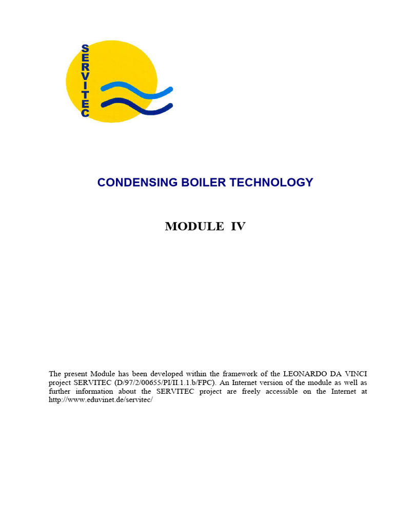 Condensing Boiler Technology Module IV | Download Free PDF | Water ...