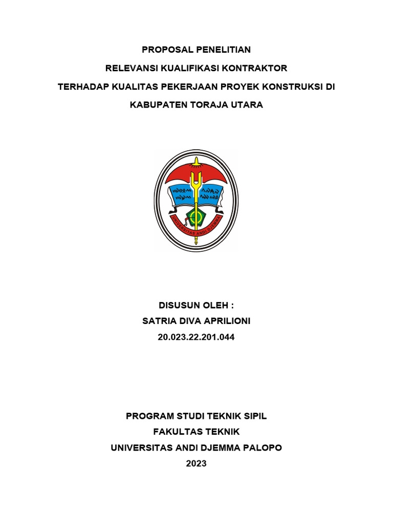 Proposal Penelitian - Satria Diva Aprilioni | PDF | Bisnis