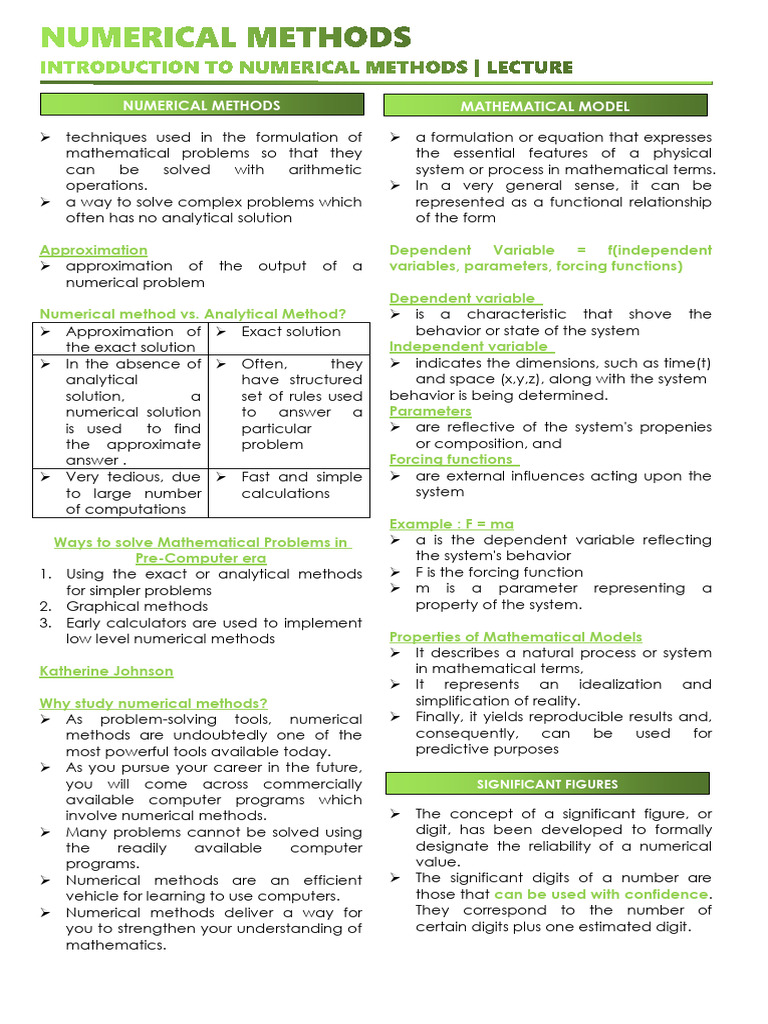 Numeth Transes | PDF | Numerical Analysis | Significant Figures