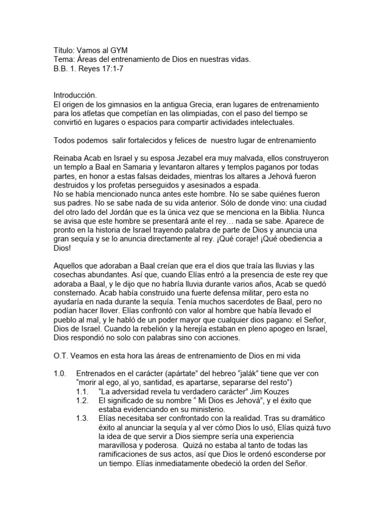 Copia de 1. Reyes. 17 | PDF | Libros de reyes | Elijah