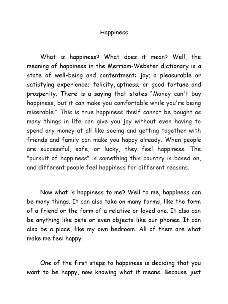 Happiness | PDF