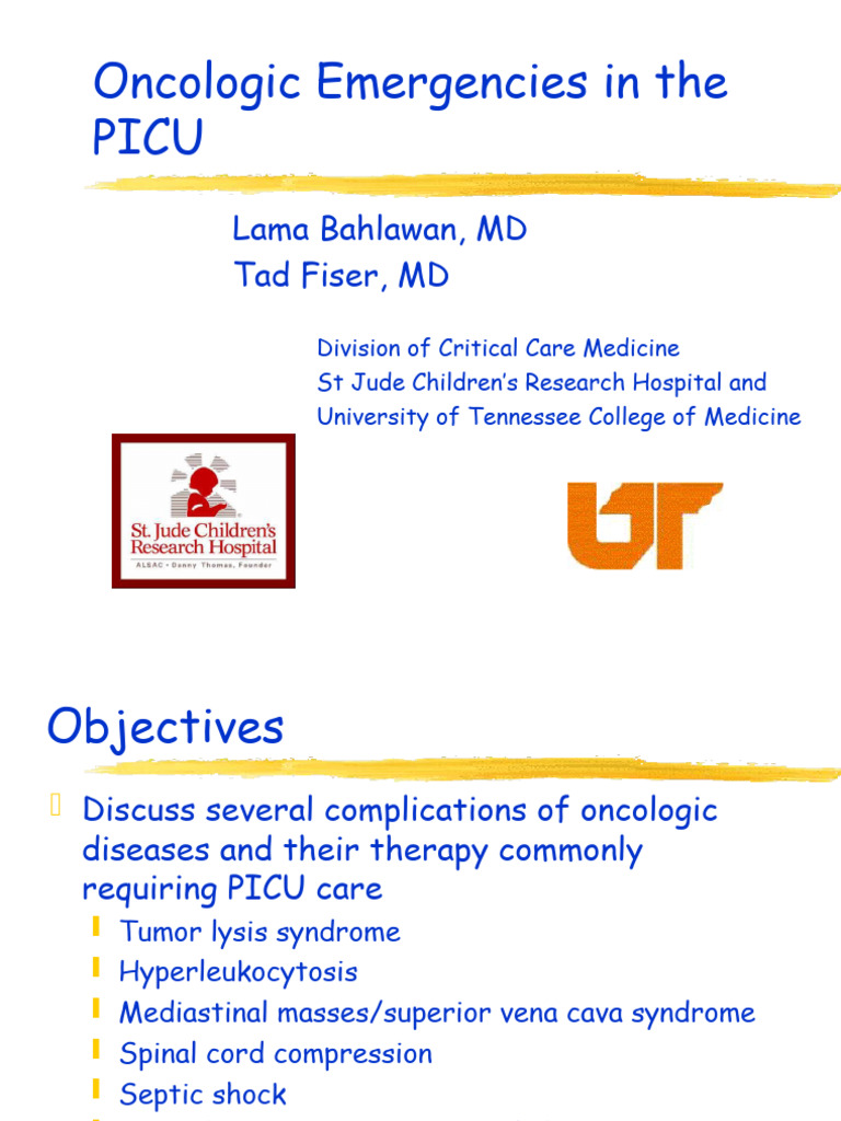 18 - Oncologic - Emergencies (PICU COURSE) | PDF | Causes Of Death ...