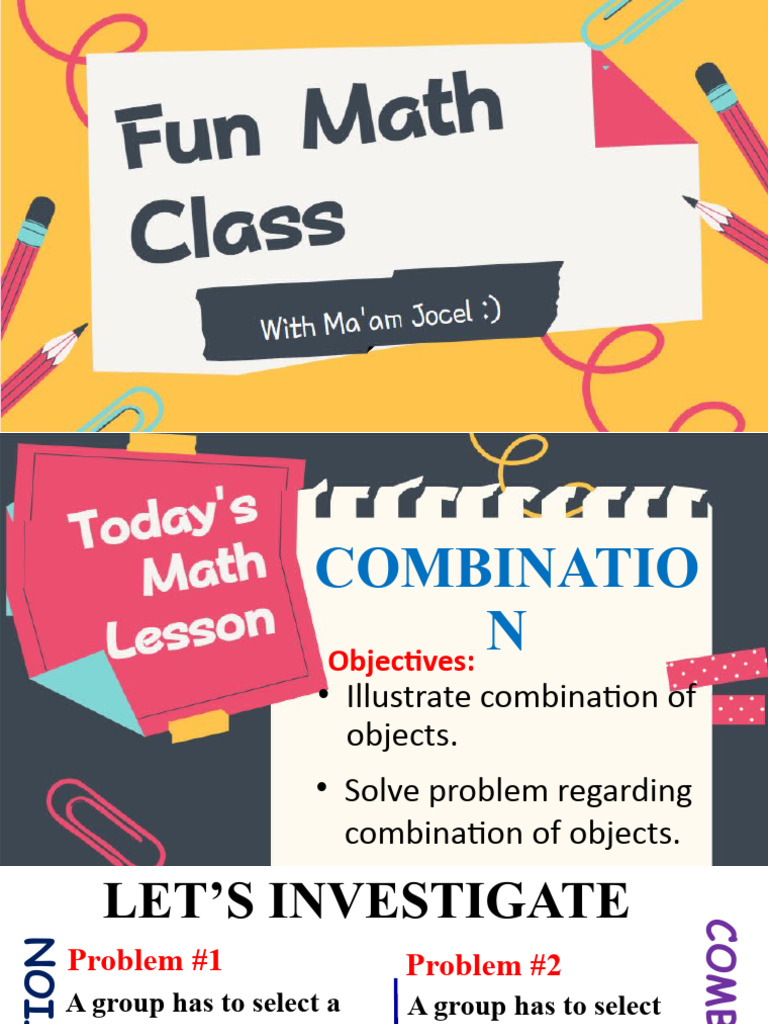 Quarter 3 Week 3 - 23 24 | Download Free PDF | Discrete Mathematics | Combinatorics