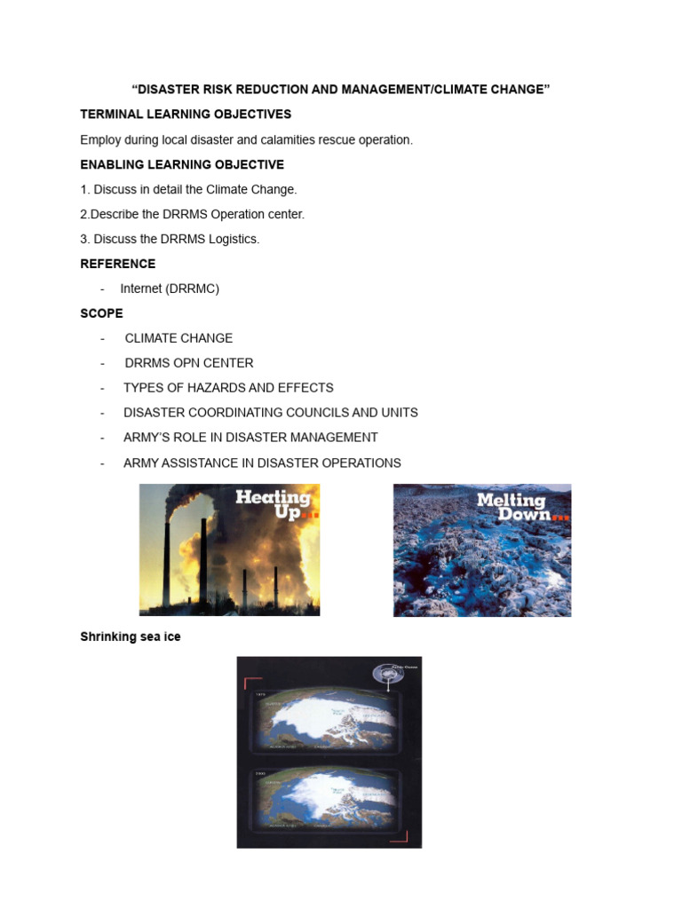 Disaster Risk Reduction and Management | PDF | Emergency Management ...