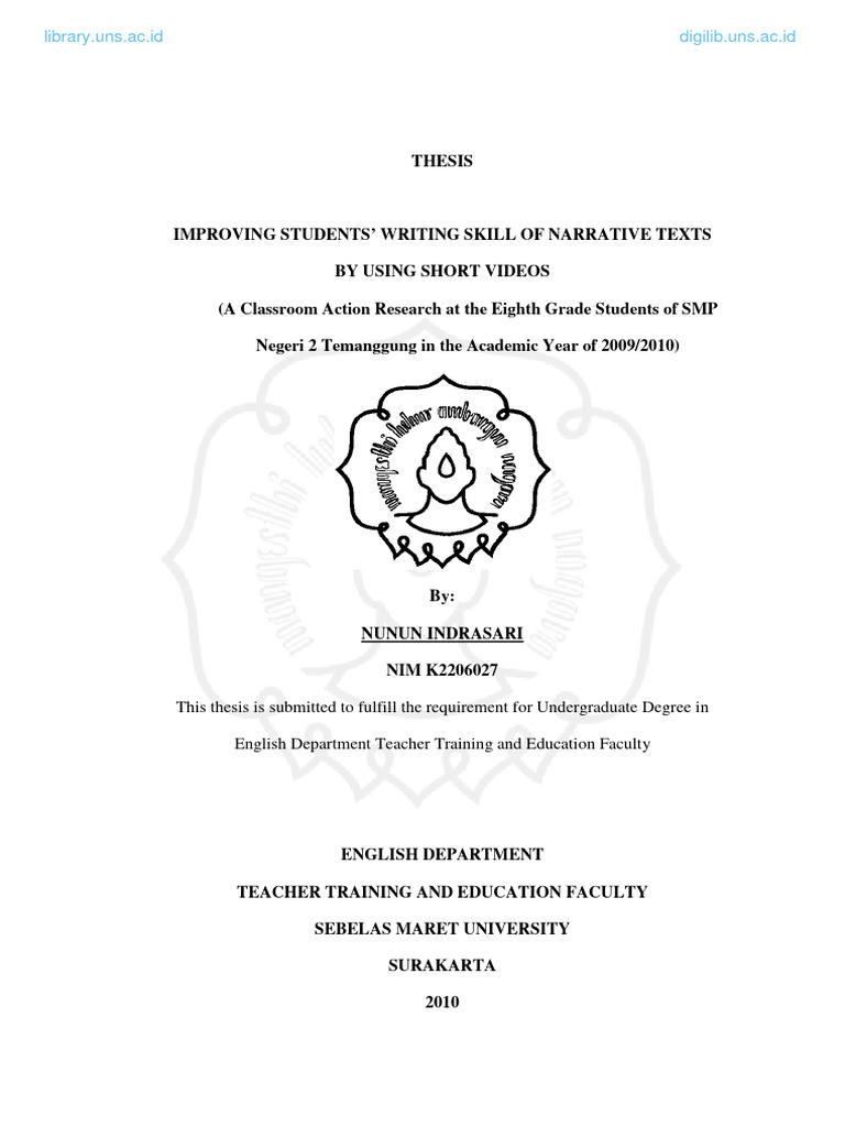 Library - Uns.ac - Id Digilib - Uns.ac - Id | PDF | Learning | Teachers