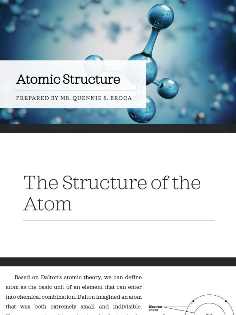 Lesson 2 Atomic Structure | PDF | Atoms | Neutron