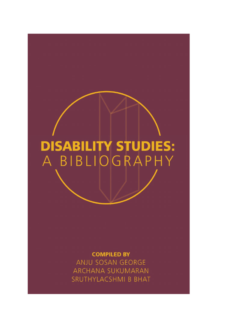 Disability Studies Bibliography | PDF | Disability | Psychology