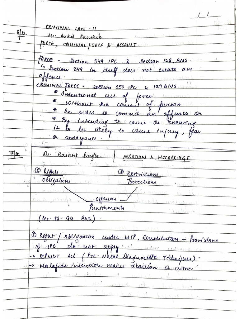 Criminal Law Sem 4 Mid Sem | PDF