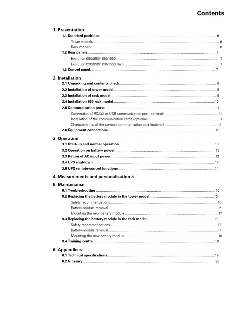Manual de Usuario Eaton Evolution 1150 Tower (Español - 158 Páginas ...