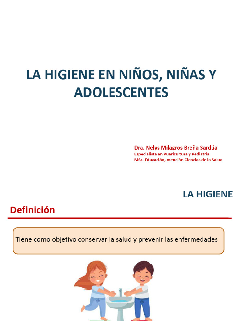 Higiene Infantil | PDF | Higiene | Especialidades Medicas