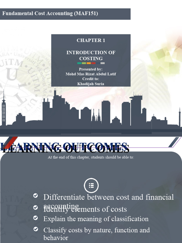 Introduction to Cost Accounting Basics | PDF | Cost | Labour Economics