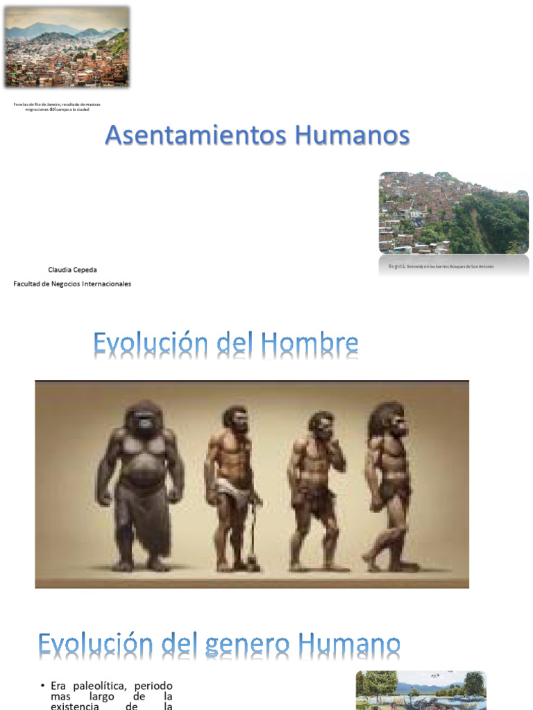 asentamientos humanos | PDF | Humano | Homo