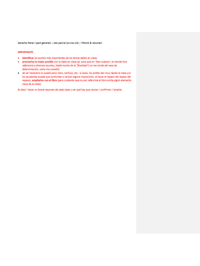 2do Parcial (05-Dic-23) - TEMAS & Resumen | PDF | Derecho penal | Castigos