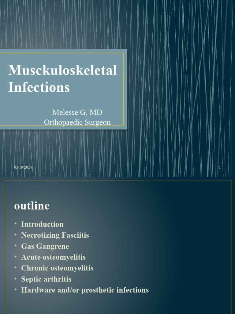 Musculoskeletal Infections | PDF | Medical Specialties | Diseases And Disorders