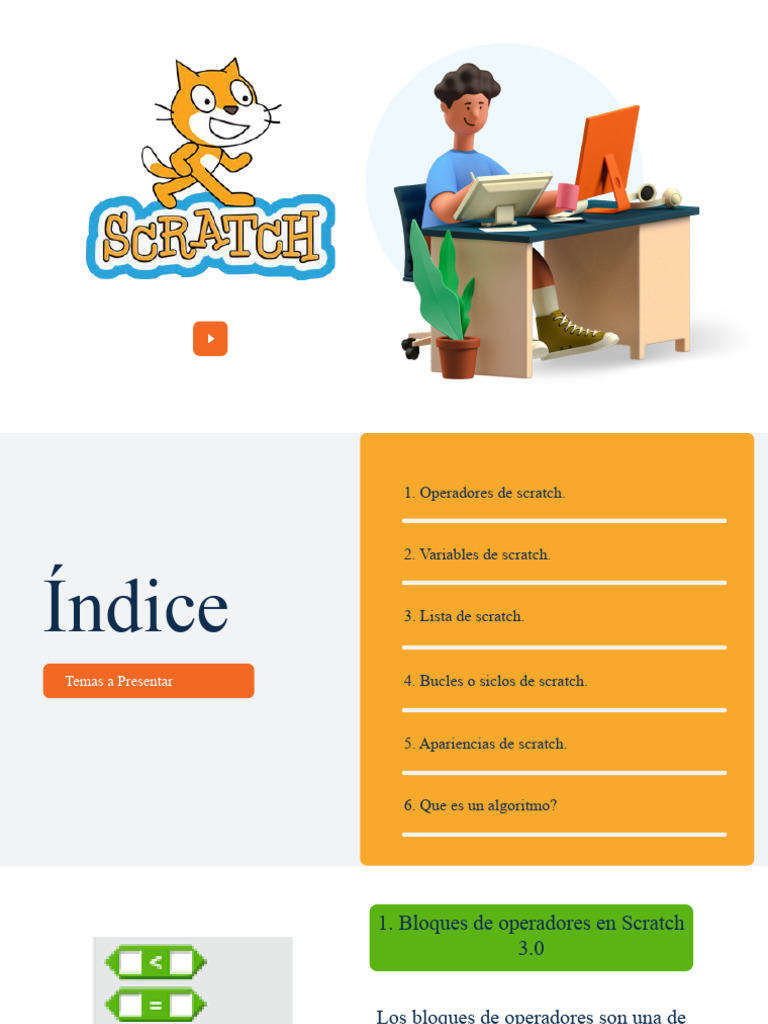 SCRATCH | PDF | Scratch (lenguaje de programación) | Variable (informática)