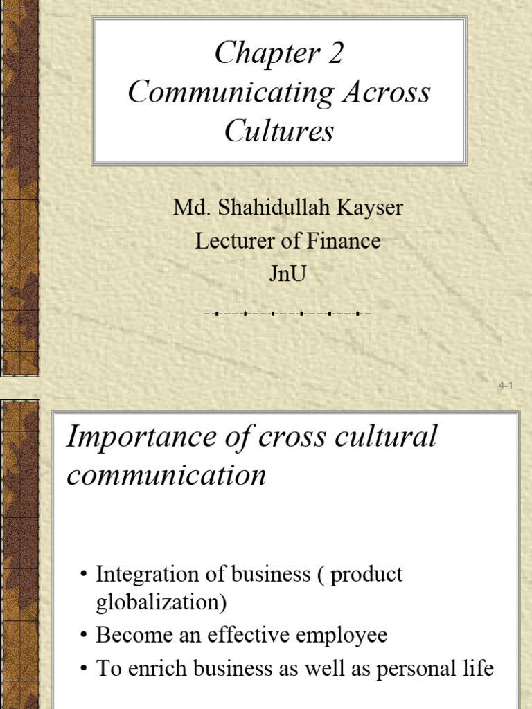 Communicating Across Culture | PDF | Communication | Word