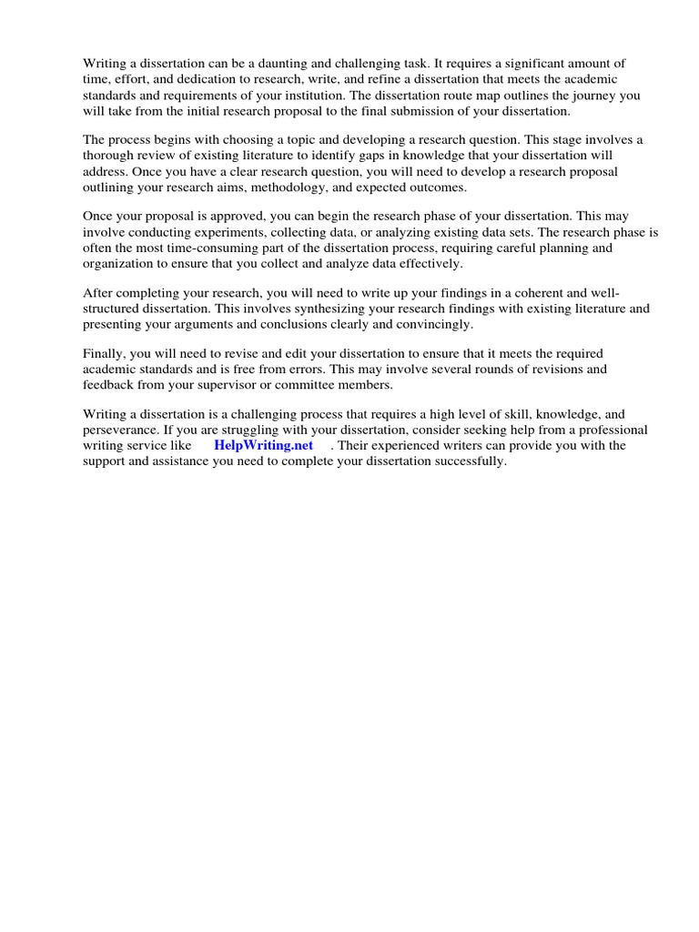 Dissertation Route Map | Download Free PDF | Memory | Thesis