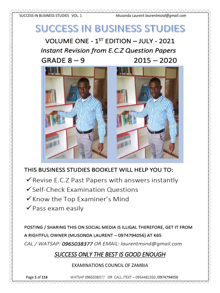 Success in Business Studies | Download Free PDF | Debits And Credits ...