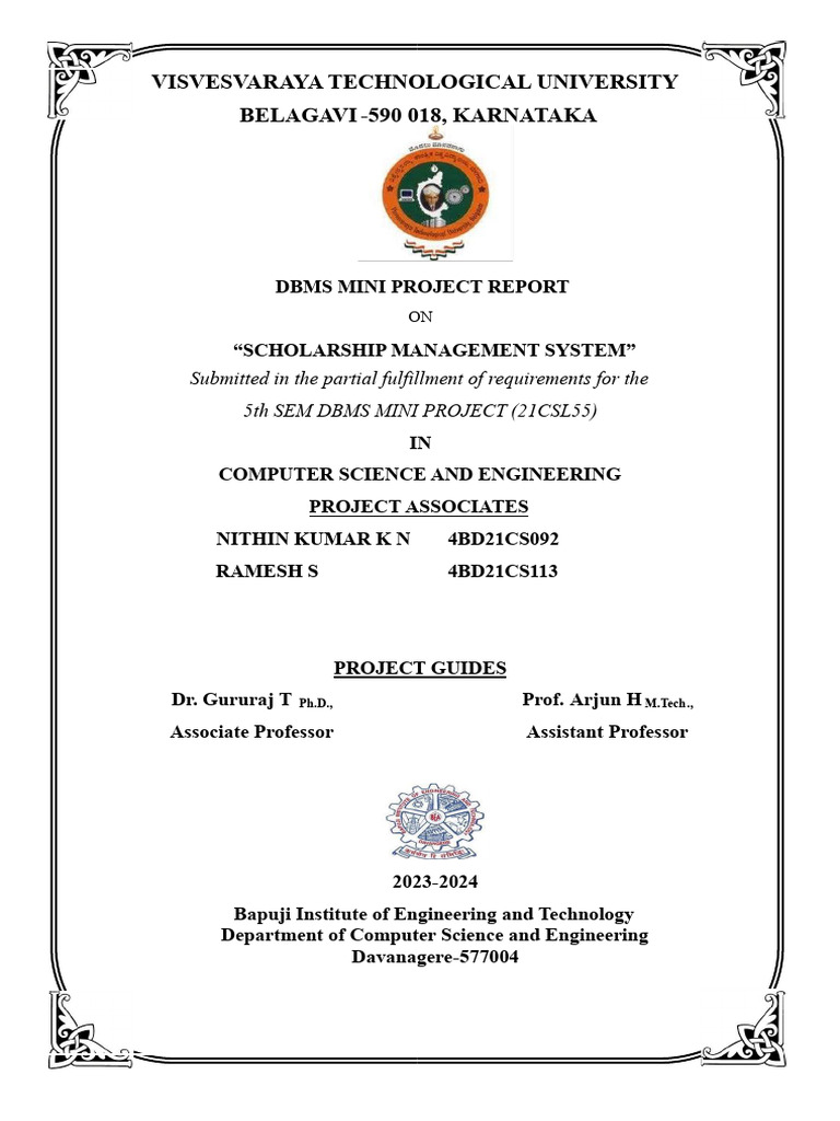 Dbms Final Report Nithin and Ramesh | PDF | Databases | Php