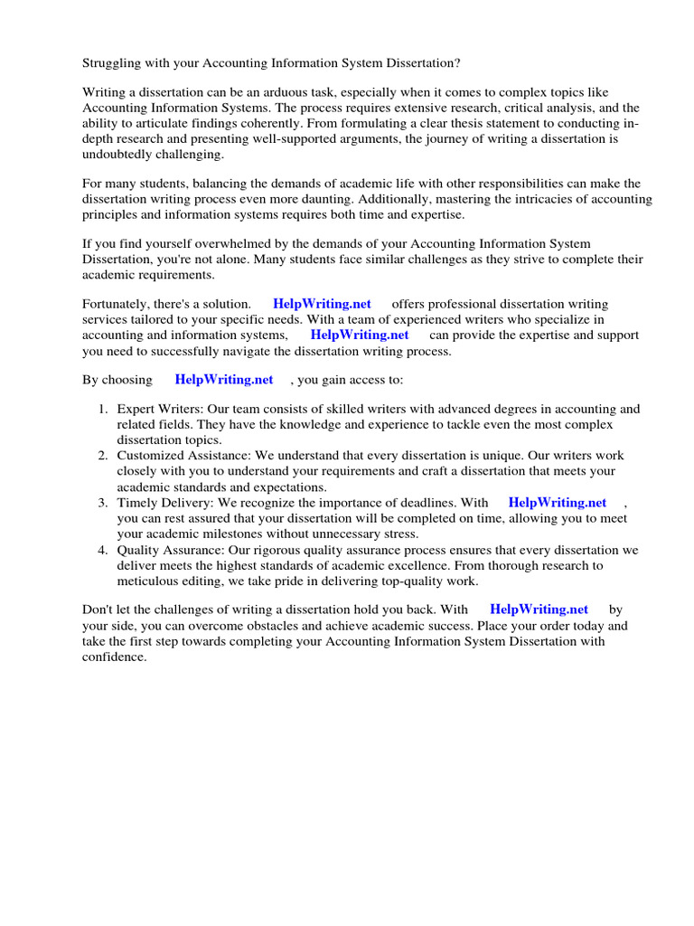 Accounting Dissertation Help | PDF | Accounting | Thesis