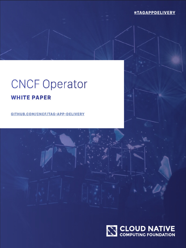 Cncf Operator Whitepaper V1 0 20210715 Pdf Backup Computer Security