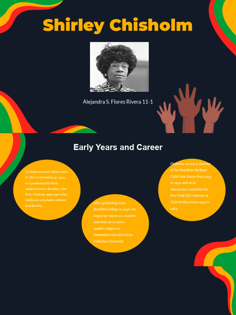 5 Key Facts About Shirley Chisholm | PDF | The United States | Society ...
