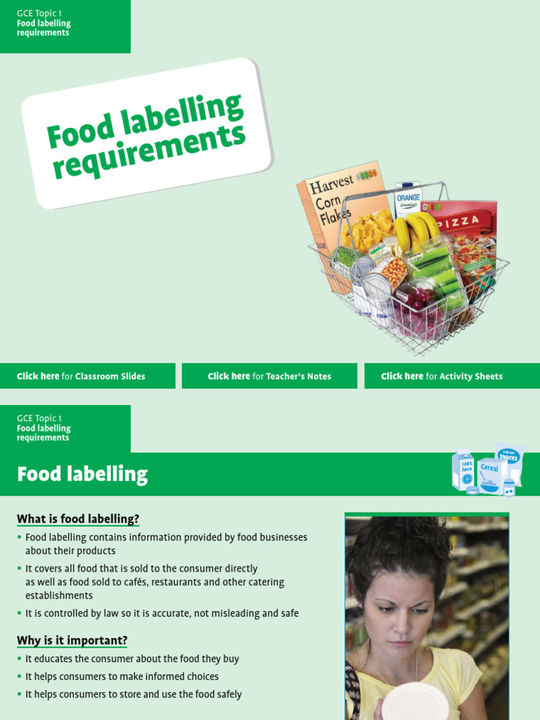 What S - On - A - Label - GCE Classroom Slides Topic 1 | PDF ...