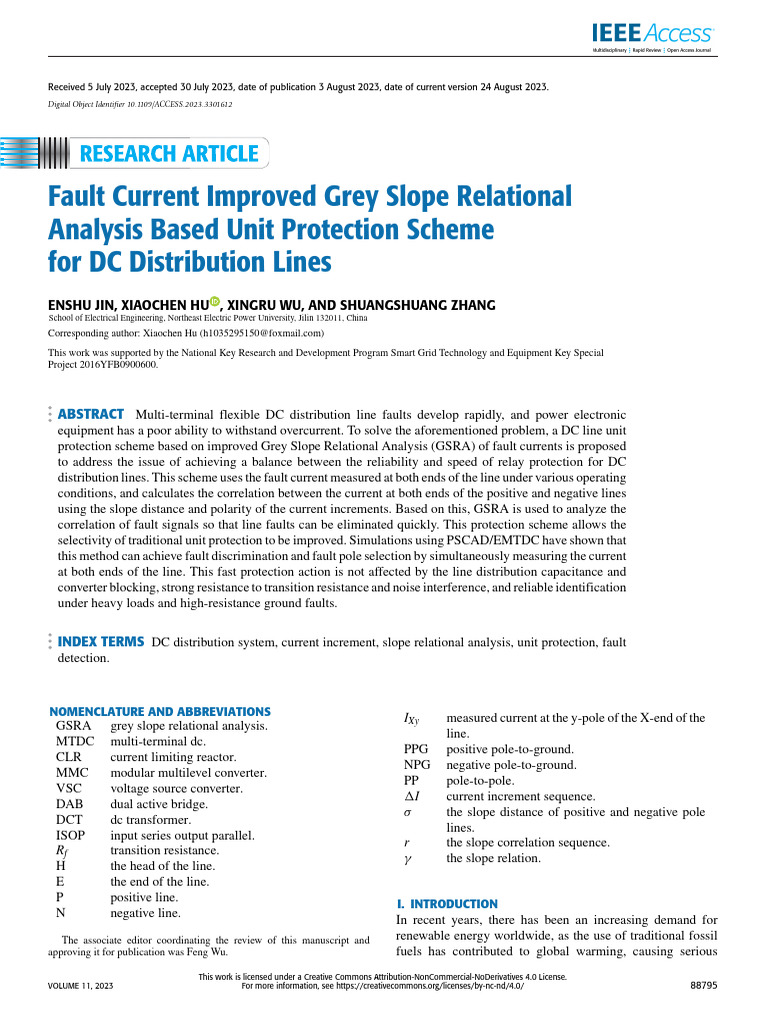 11 - 2023 - Fault Current Improved Grey Slope Relational Analysis Based Unit Protection Scheme ...
