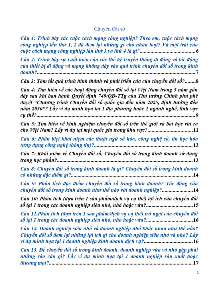 CĐS Đề cương 501 2 | PDF